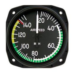 UNITED INSTRUMENTS Airspeed Indicator - 0-150 MPH | 8000-B234 | Pacific ...